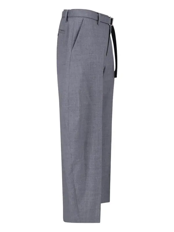 Sacai Tailored Trousers With Belt