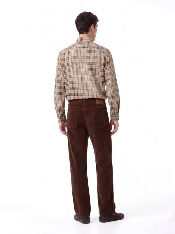 Marni Corduroy Straight Leg Trousers - Brown