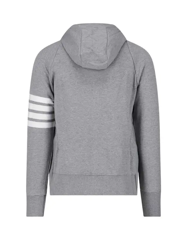 Thom Browne Zip Hoodie "4-bar