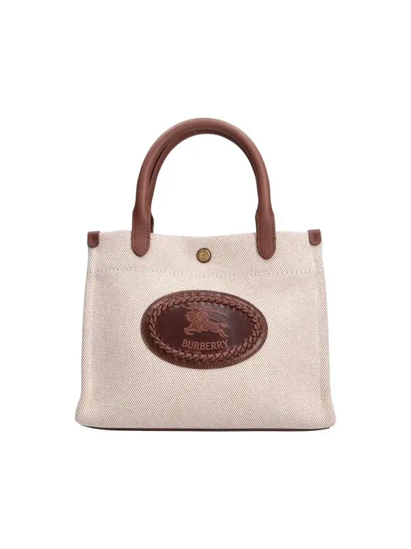 Burberry Mini Tote Bag "clovelly - Cream