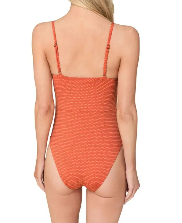 ANDIE Snap Scoop Neck One Piece Swimsuit
