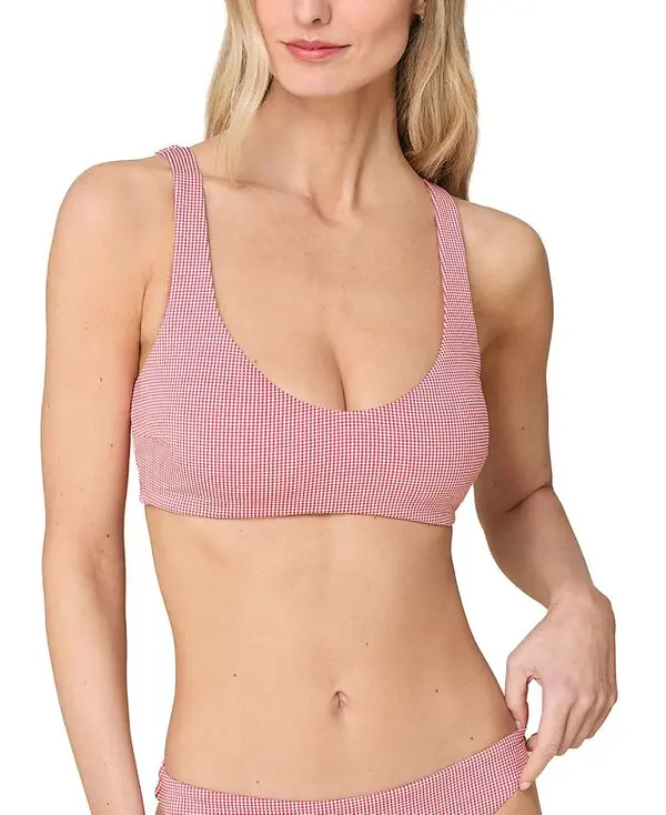 ANDIE Delray Scoop Neck Bikini Top - Strawberry