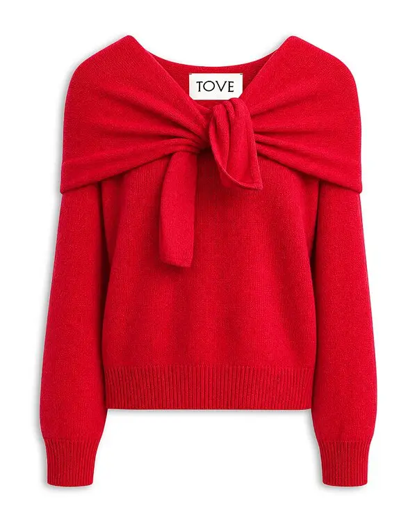 Tove Malia Cashmere Jumper - Red