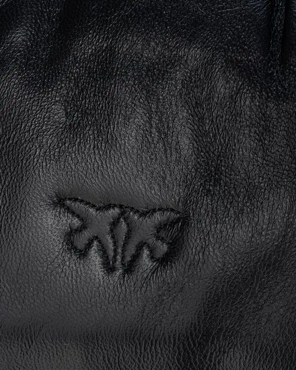 Pinko Mini Chain Leather Clutch