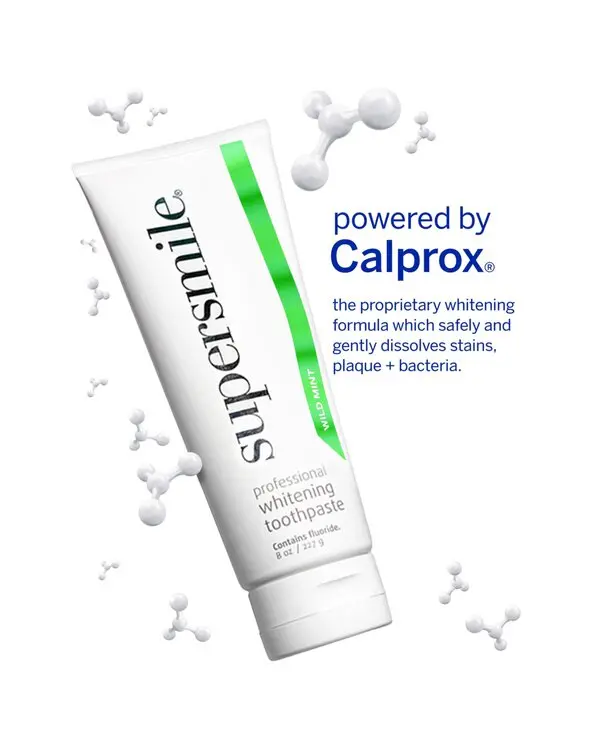 SUPERSMILE Wild Mint Whitening System With Fluoride, Professional Grade 2-step Whitening Toothpaste And Accelerator