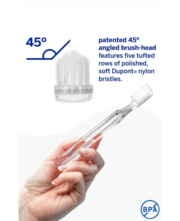 SUPERSMILE 6 Pack New Generation 45degree Toothbrush Set
