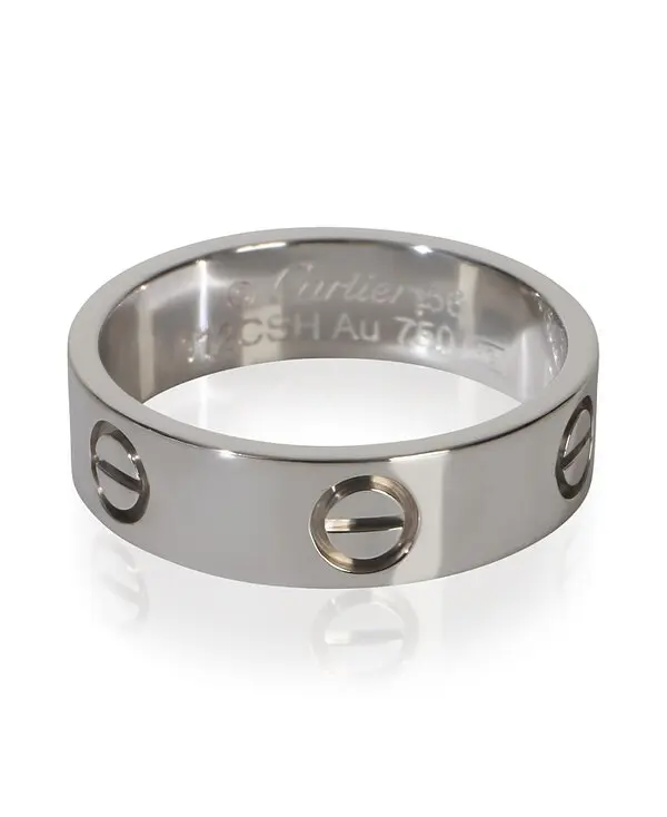 CARTIER Love 18k Gold Ring - White