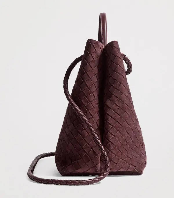 Bottega Veneta Large Intrecciato Shoulder Bag - Red