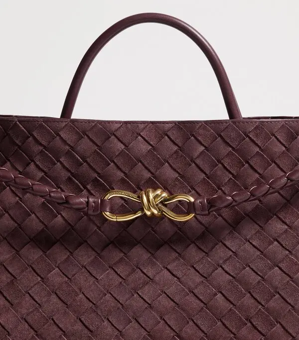 Bottega Veneta Large Intrecciato Shoulder Bag - Red