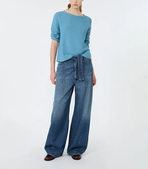 Max Mara Cotton Boat-neck Sweater