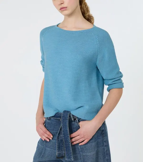 Max Mara Cotton Boat-neck Sweater