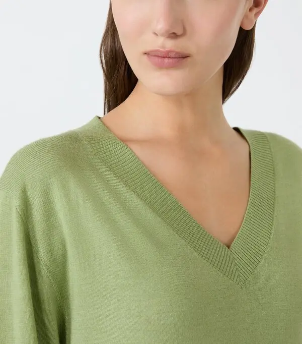 Max Mara Wool-silk V-neck Sweater