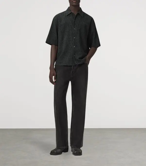ALLSAINTS Organic Cotton-linen Leopardo Shirt