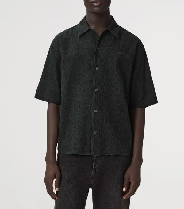 ALLSAINTS Organic Cotton-linen Leopardo Shirt