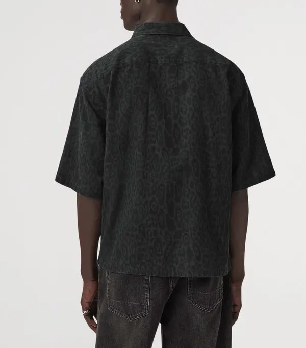 ALLSAINTS Organic Cotton-linen Leopardo Shirt