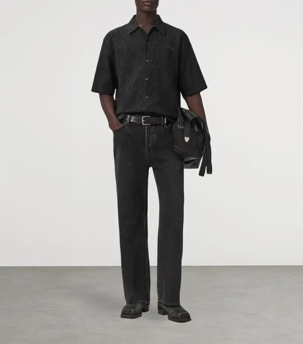 ALLSAINTS Organic Cotton-linen Leopardo Shirt
