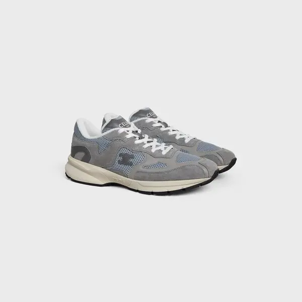 Celine Runner Sneakers In Calfskin, Suede Calfskin, And Mesh