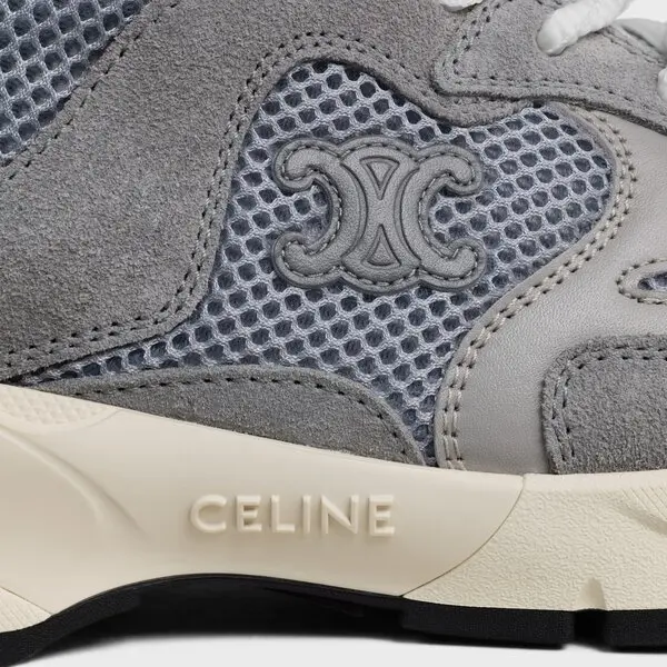 Celine Runner Sneakers In Calfskin, Suede Calfskin, And Mesh