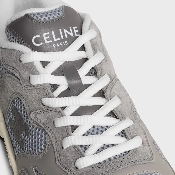 Celine Runner Sneakers In Calfskin, Suede Calfskin, And Mesh