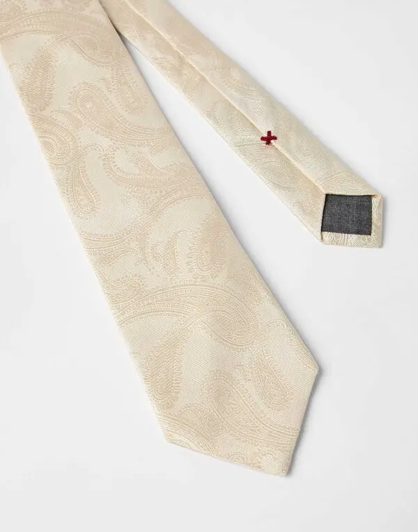 Brunello Cucinelli Paisley Printed Neck Tie - Panama