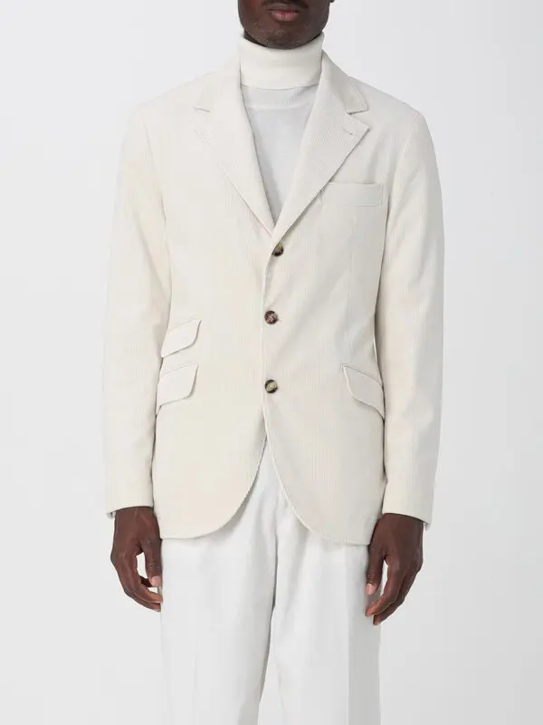Brunello Cucinelli Single Breasted Long Sleeved Blazer - No