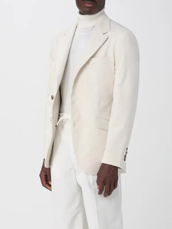 Brunello Cucinelli Single Breasted Long Sleeved Blazer - No