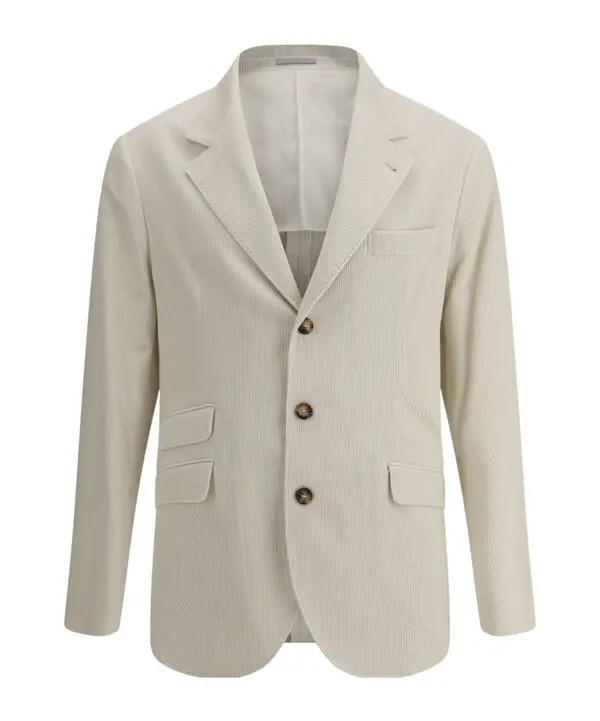Brunello Cucinelli Single Breasted Long Sleeved Blazer
