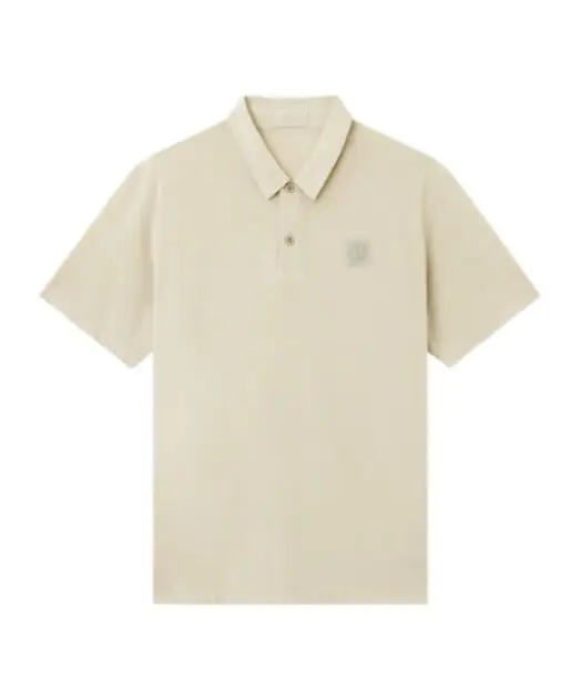 Stone Island Logo Patch Short-sleeved Polo Shirt - Light Brown