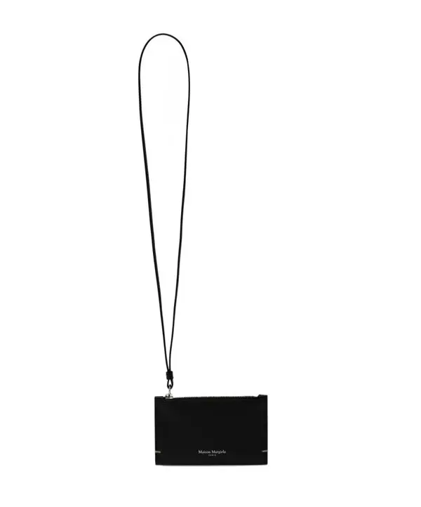 MAISON MARGIELA Four-stitched Zipped Coin Purse - Black