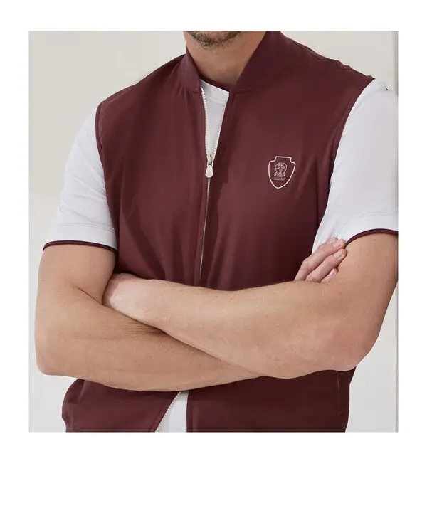 Brunello Cucinelli Zip-front Logo Vest