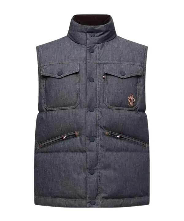 Moncler Krachan Down Denim Vest