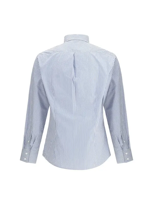 Brunello Cucinelli Striped Poplin Shirt