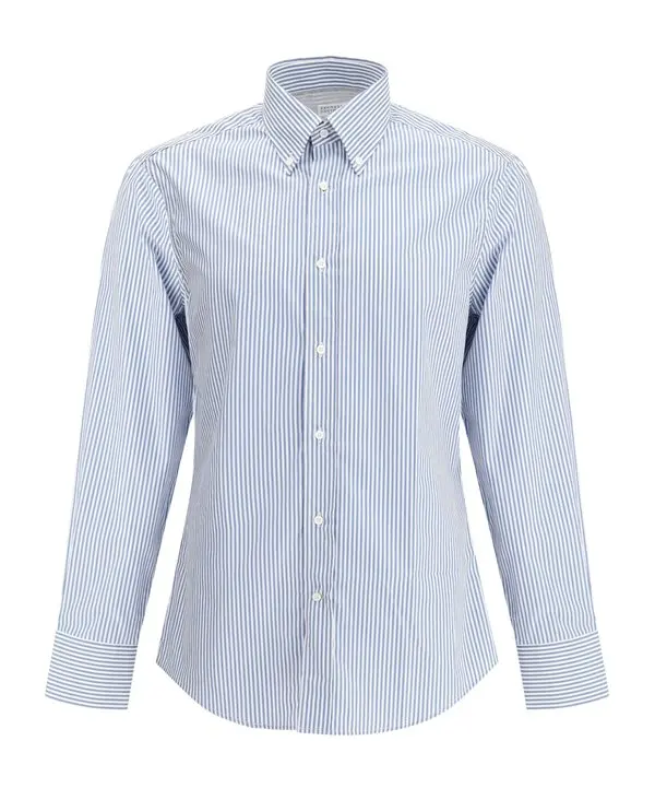 Brunello Cucinelli Striped Poplin Shirt