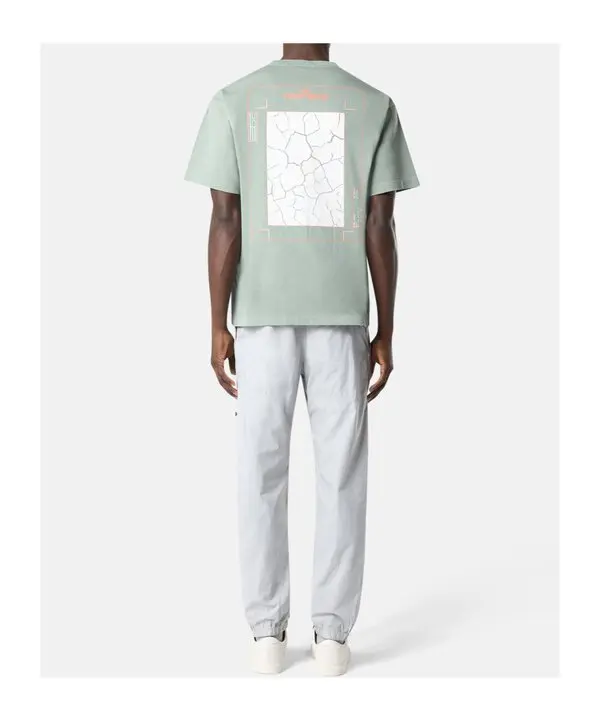 Stone Island Logo Printed Crewneck T-shirt