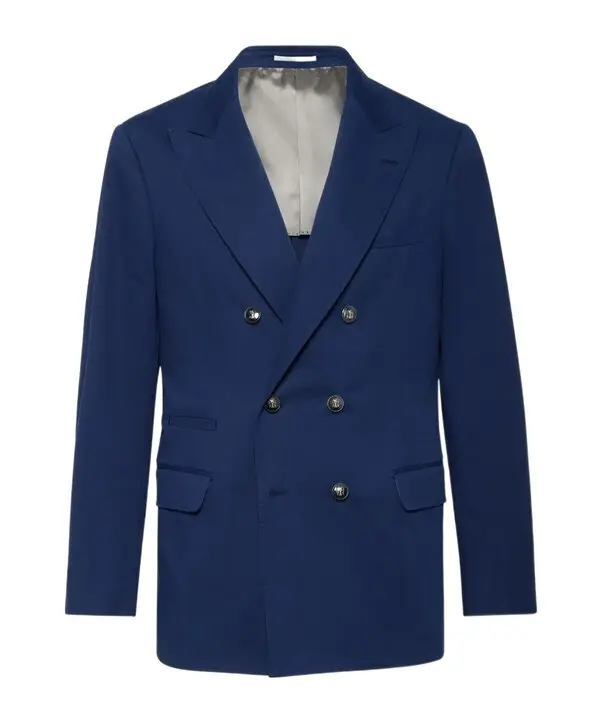 Brunello Cucinelli Double-breasted Blazer - Blue