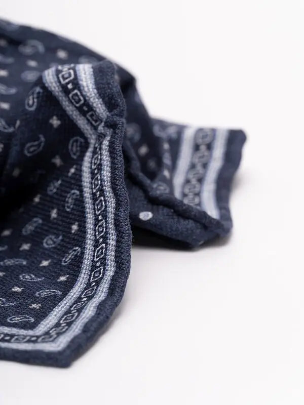 Brunello Cucinelli Paisley-print Silk Pocket Square