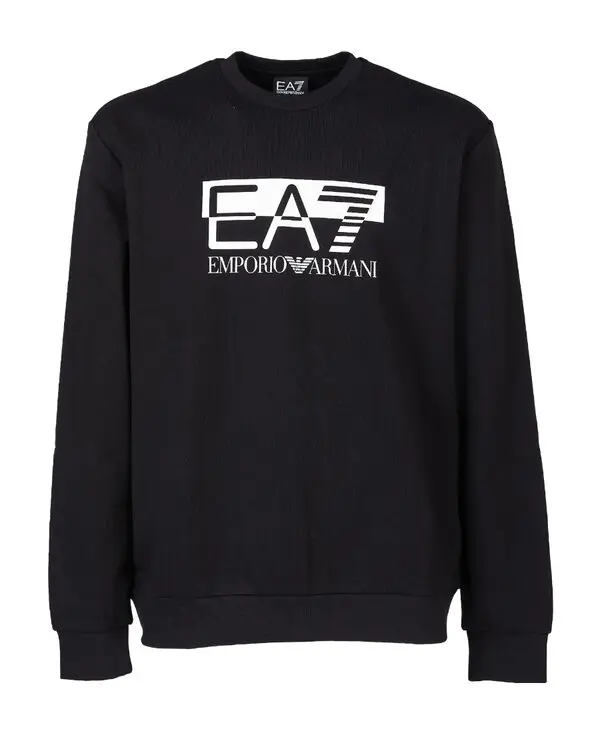 EA7 Long-sleeved Sweater With Central Logo