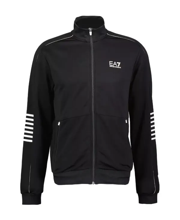 EA7 Logo Long Sleeve Zipper Sweater