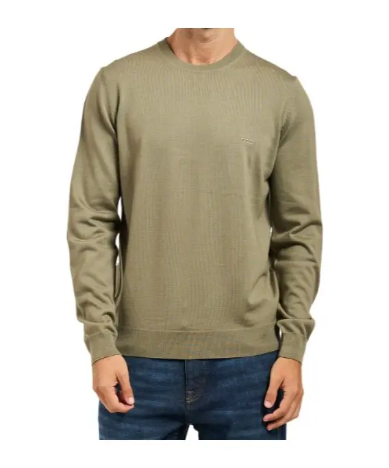 Hugo Boss Logo-embroidered Crew-neck Sweater - Nude