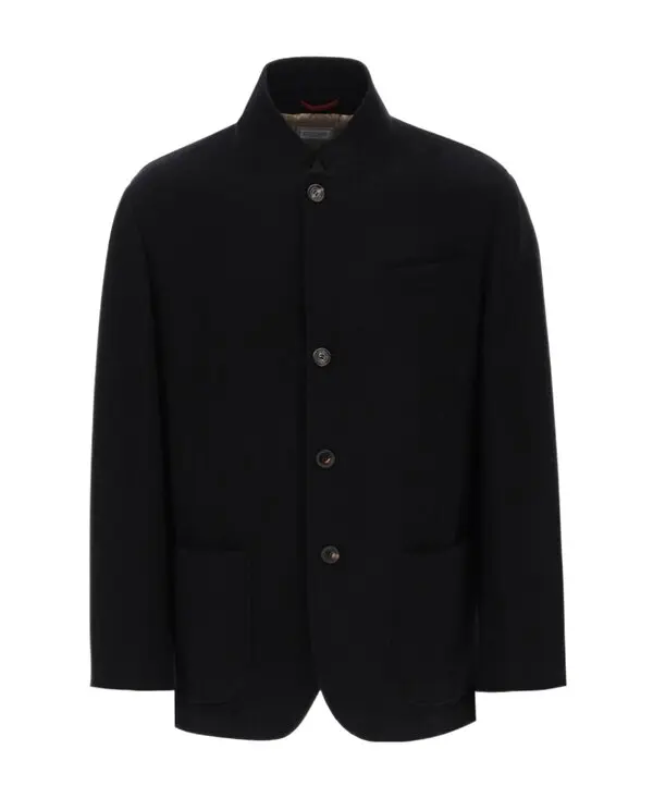 Brunello Cucinelli Long Sleeved Single Breasted Jacket - Black