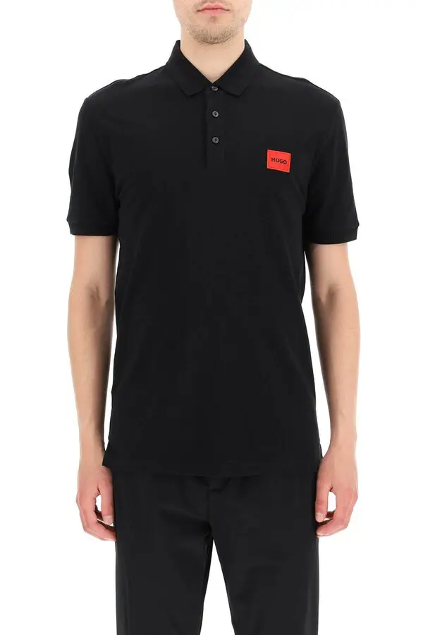 Hugo Boss Hugo Logo Patch Slim-fit Polo Shirt