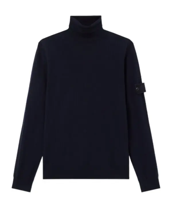 Stone Island Logo Patch Roll-neck Jumper