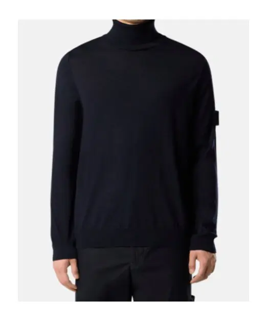 Stone Island Logo Patch Roll-neck Jumper