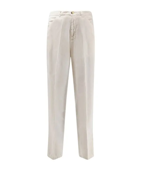 Brunello Cucinelli Tailored Corduroy Trousers - White