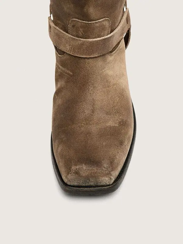 GOLDEN GOOSE High Suede Biker Boots