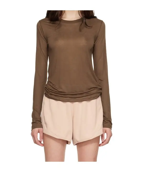 BASERANGE Round-neck Long-sleeve Top