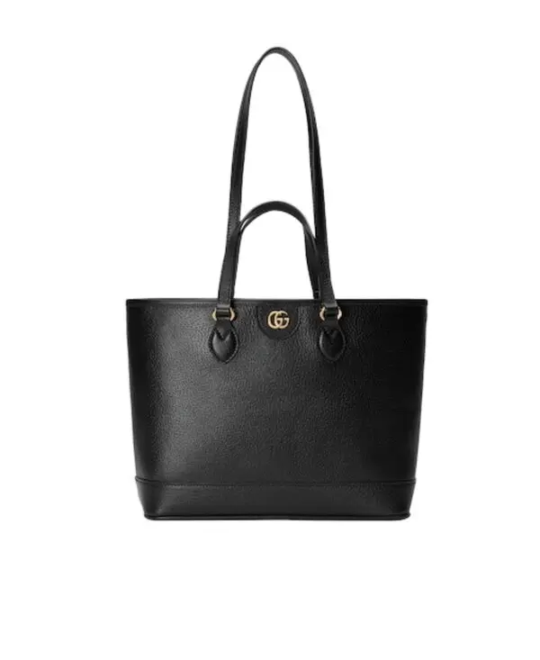 Gucci Ophidia Logo Plaque Mini Tote Bag - Black
