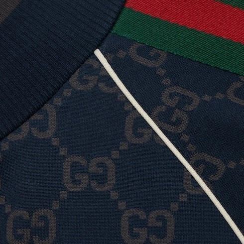Gucci Monogrammed Zip-up Sweatshirt