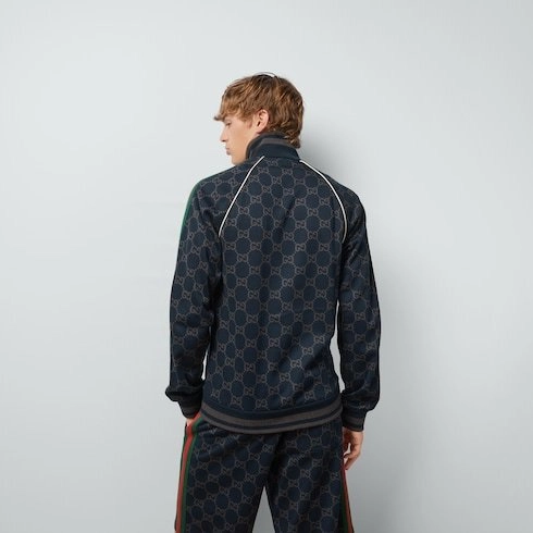 Gucci Monogrammed Zip-up Sweatshirt