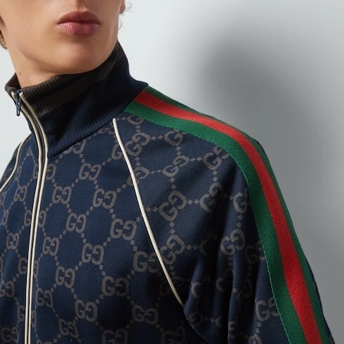 Gucci Monogrammed Zip-up Sweatshirt
